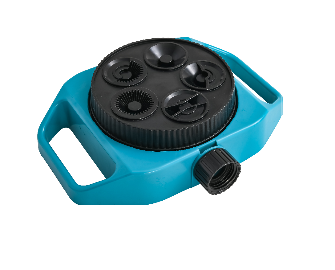 Plastic 5-In-1 Turret Sprinkler #GS-8490 - 中山市庆谊金属制品企业有限公司
