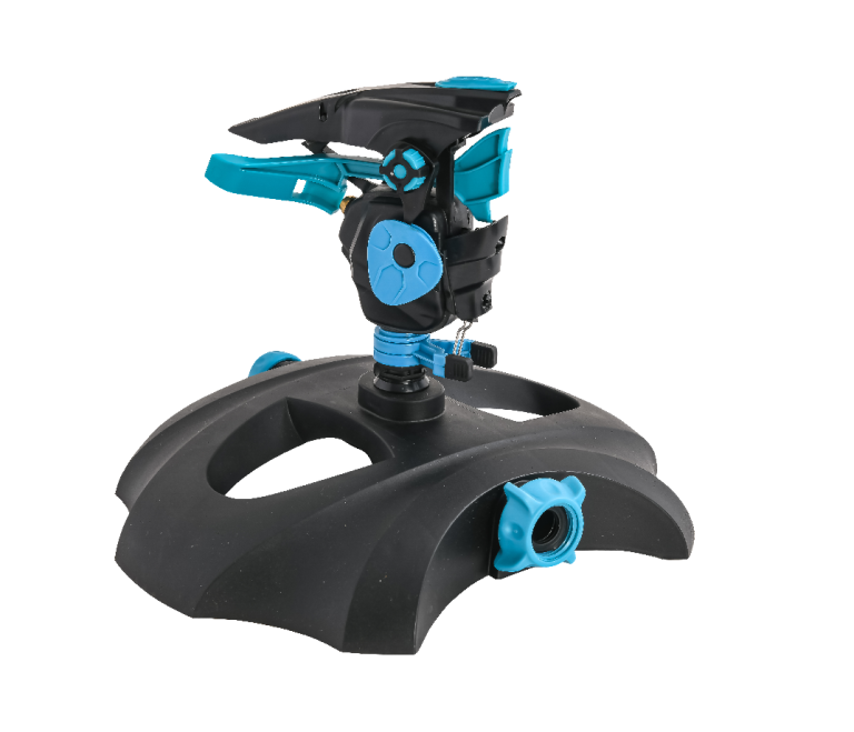 Deluxe 19 Holes Plastic Oscillating Sprinkler - Green Frog Garden Tools Co